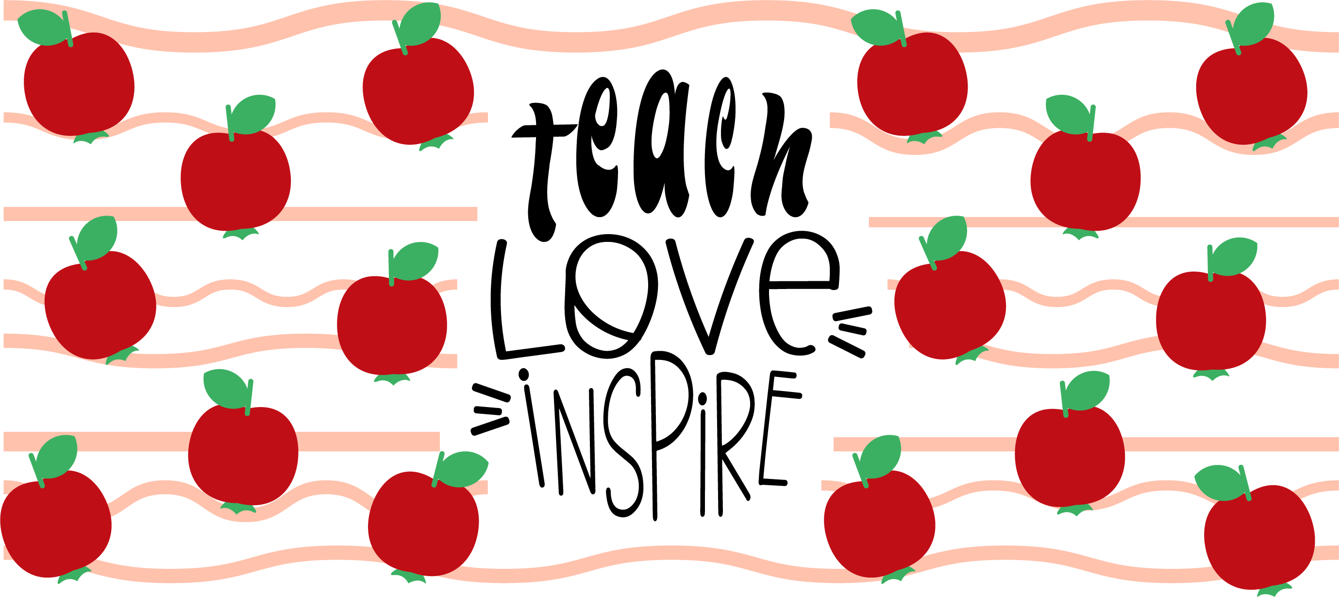 Teach Love Inspire - 16 oz Libby Vinyl Wrap – Southern Gem Creations