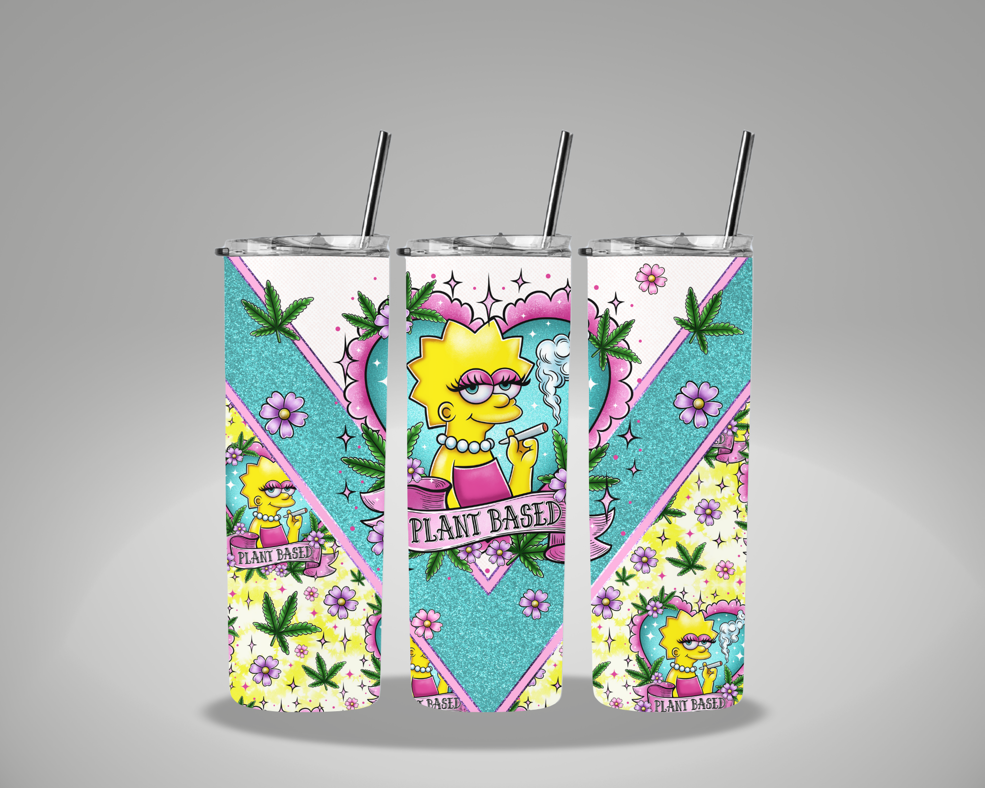 420 Plant Based Simpson - 20oz Skinny Tumbler Wrap GRAVITEE EXCLUSIVE ...