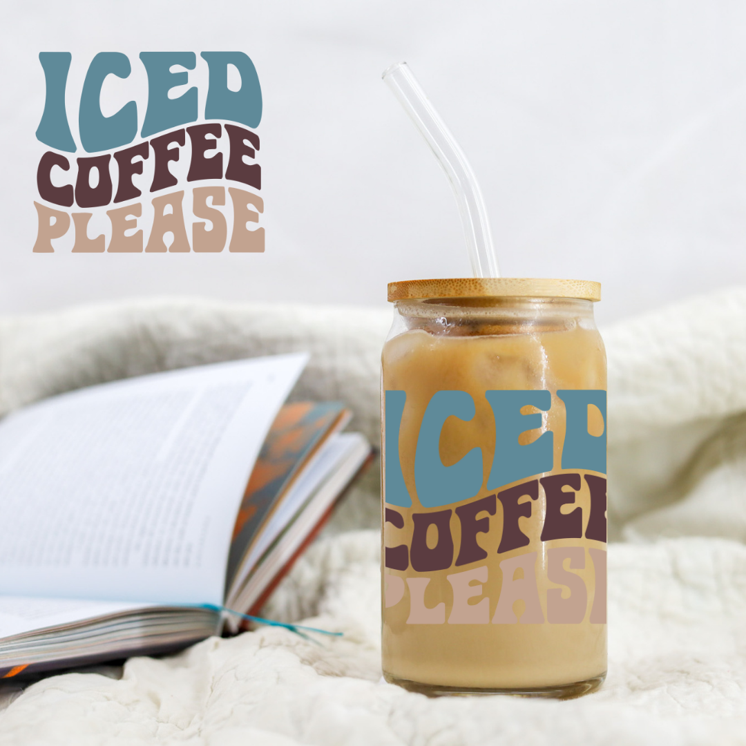 Iced Coffee Please - UVDTF decals – Southern Gem Creations