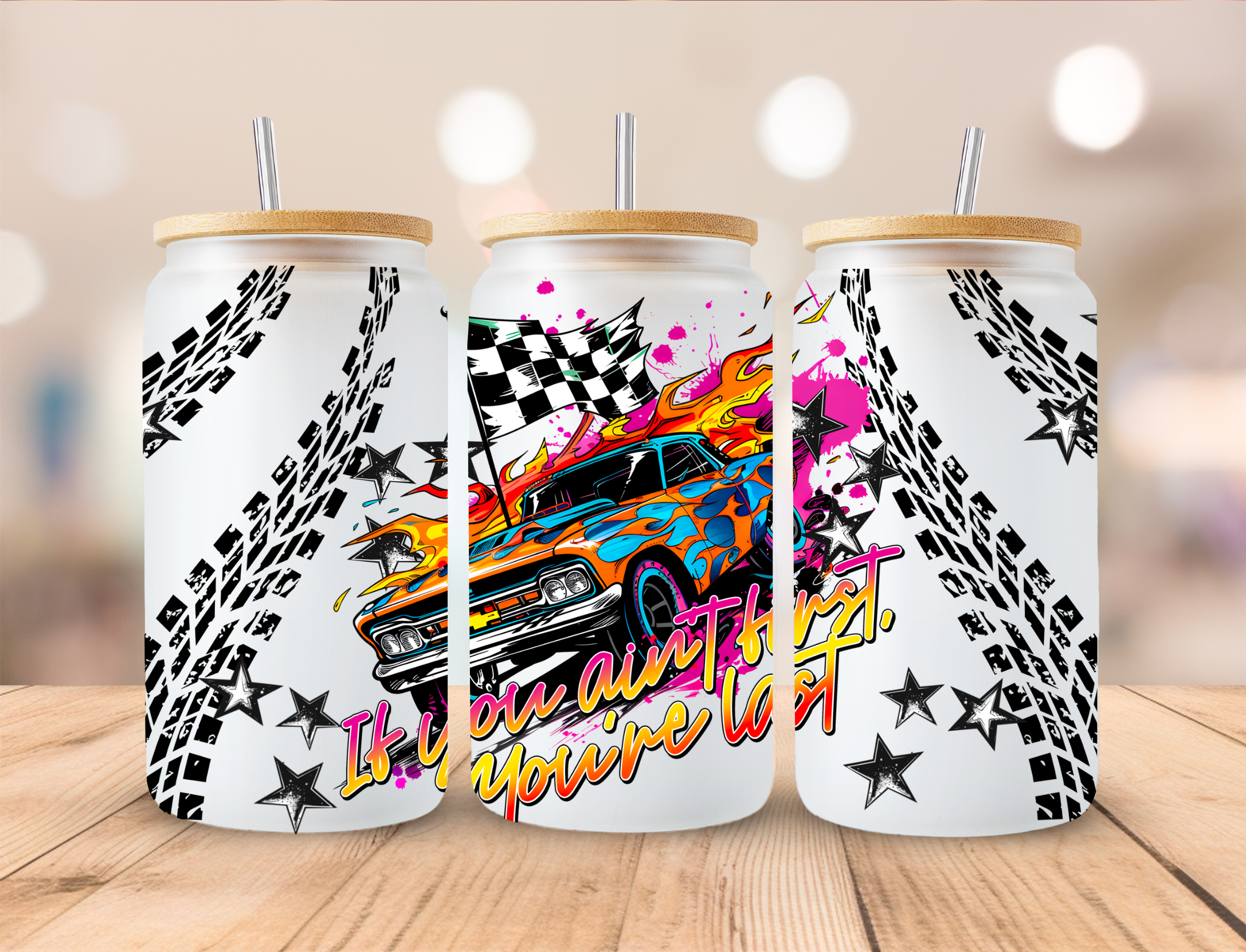If You Ain't First Your Last - 16 oz / 20 oz Libby UV DTF Wrap EEE EXC ...