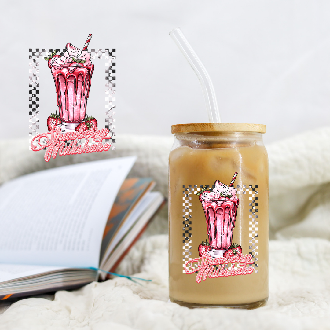 Strawberry Milkshake - UVDTF decals EXCLUSIVE DESIGNER – Southern Gem ...