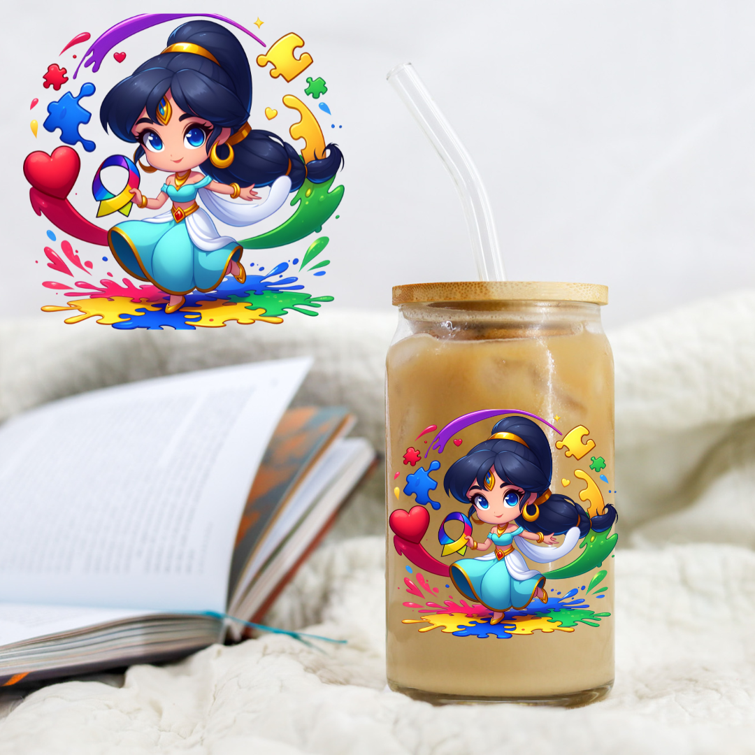 Autism Princess Jaz - UV DTF Libby Decal – Southern Gem Creations