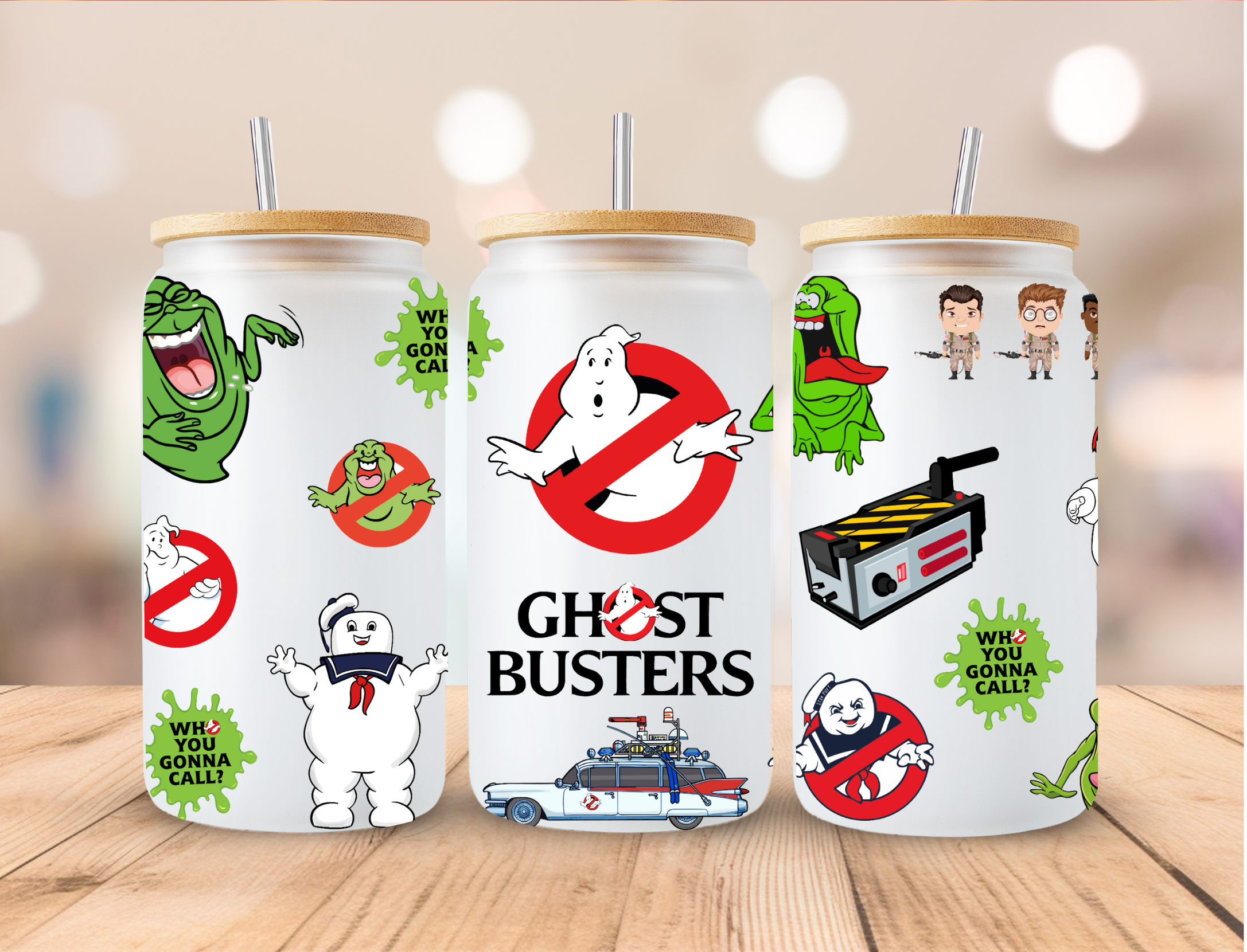 Ghostbusters - 16 oz / 20 oz Libby UV DTF Wrap – Southern Gem Creations