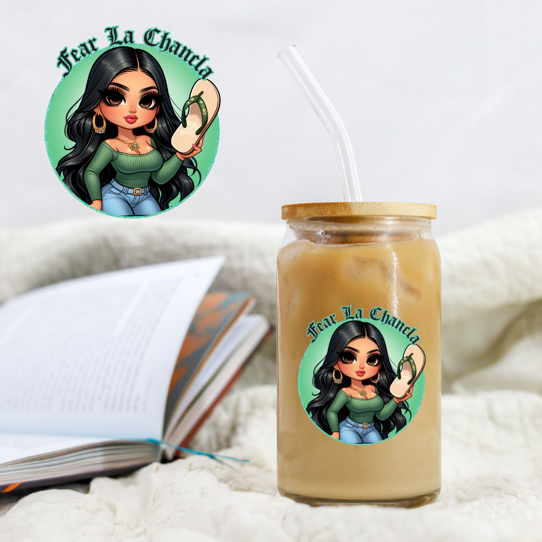 Chicano Green Fear La Chancla - UV DTF Libby Decal – Southern Gem Creations