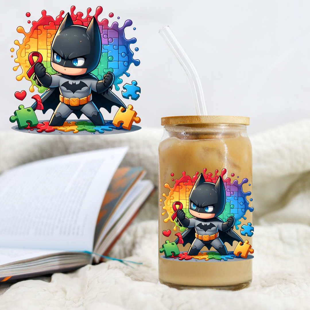 Autism Bat Hero - UV DTF Libby Decal – Southern Gem Creations