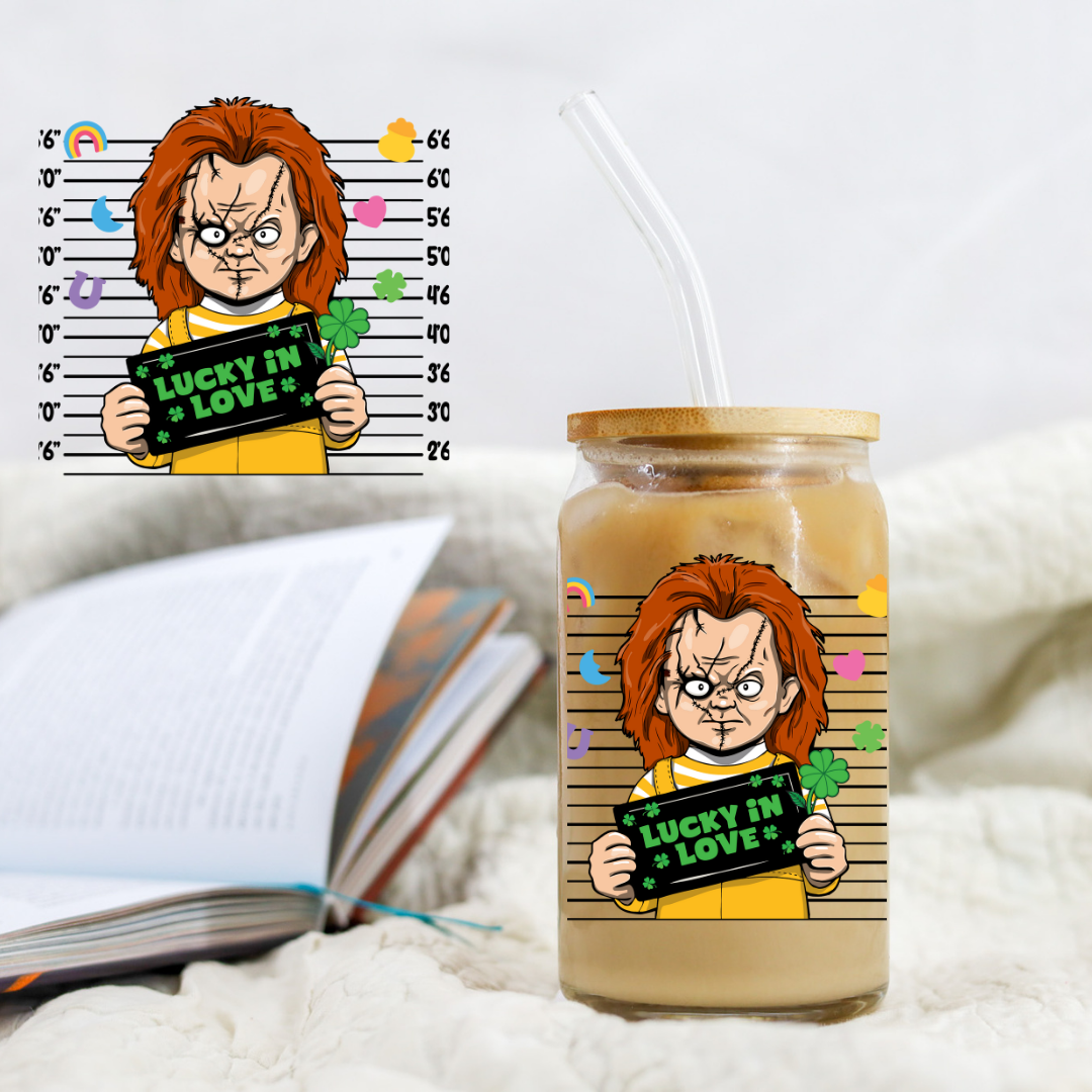 St Patricks Day Chucky Mugshot - UVDTF decal – Southern Gem Creations