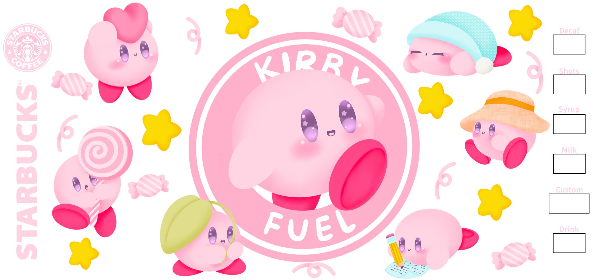 Kirby - 16 oz Libby UV DTF Wrap – Southern Gem Creations