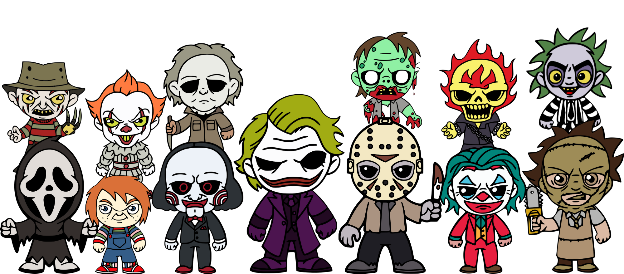 Horror Crew - 16 oz Libby Vinyl Wrap – Southern Gem Creations