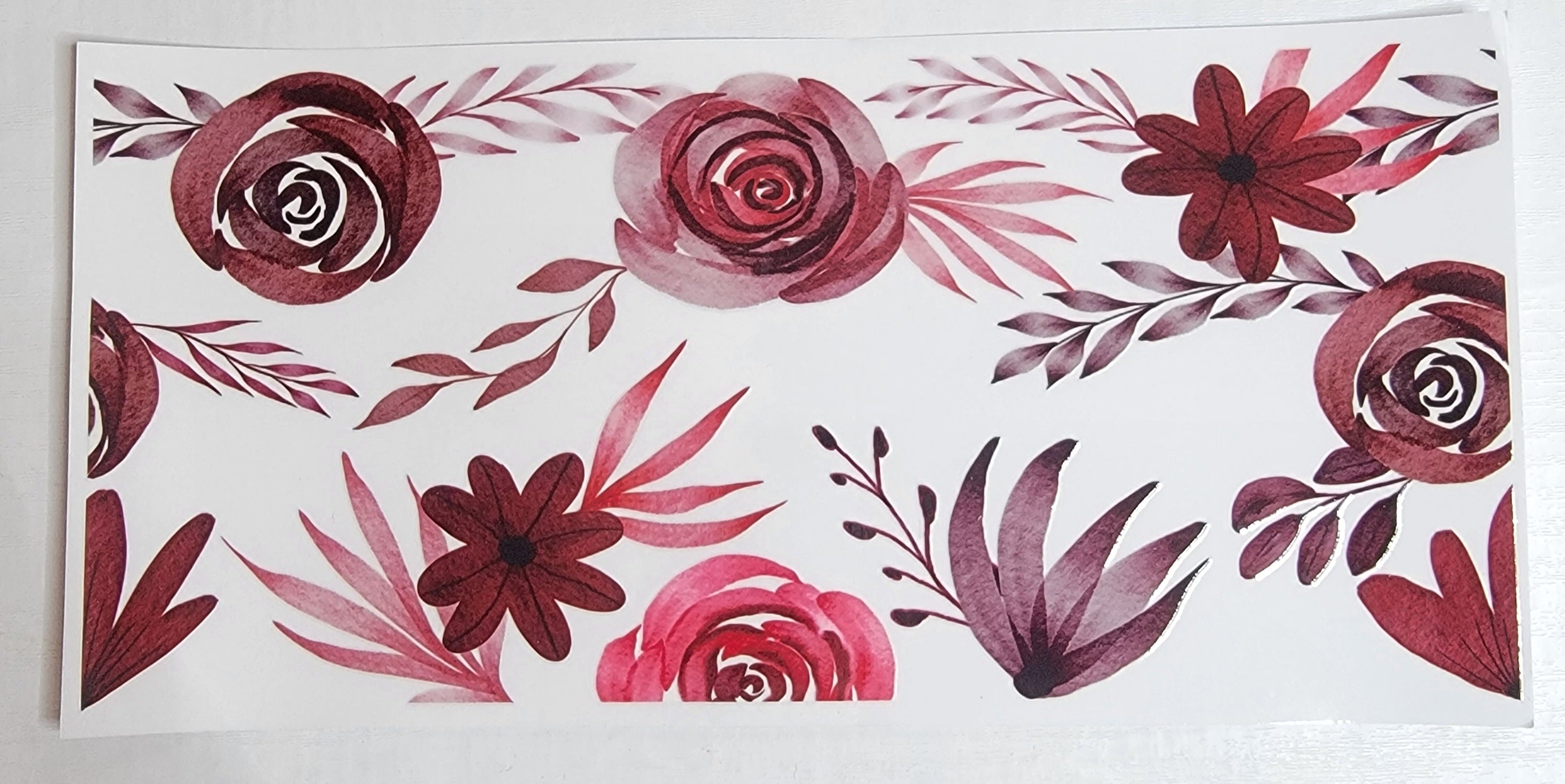 Mother's Day Floral Rose - 16 oz Libby UV DTF Wrap RTS – Southern Gem ...