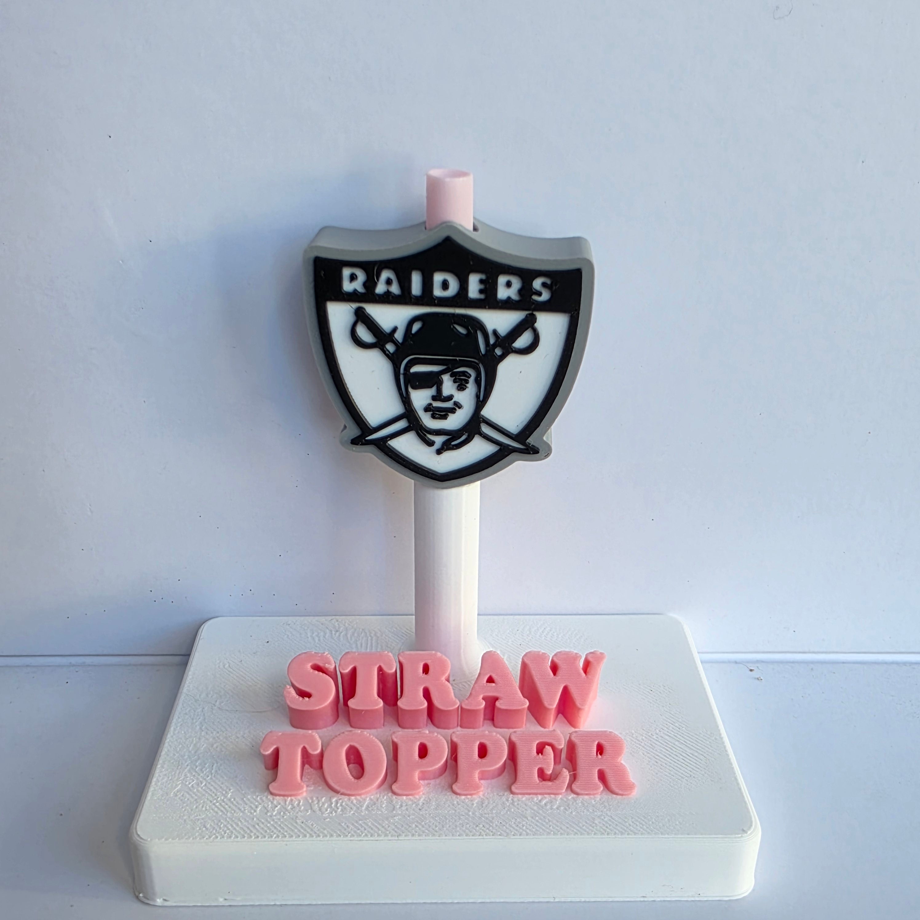 Football Raiders 3D Printed Straw Topper – Southern Gem Creations