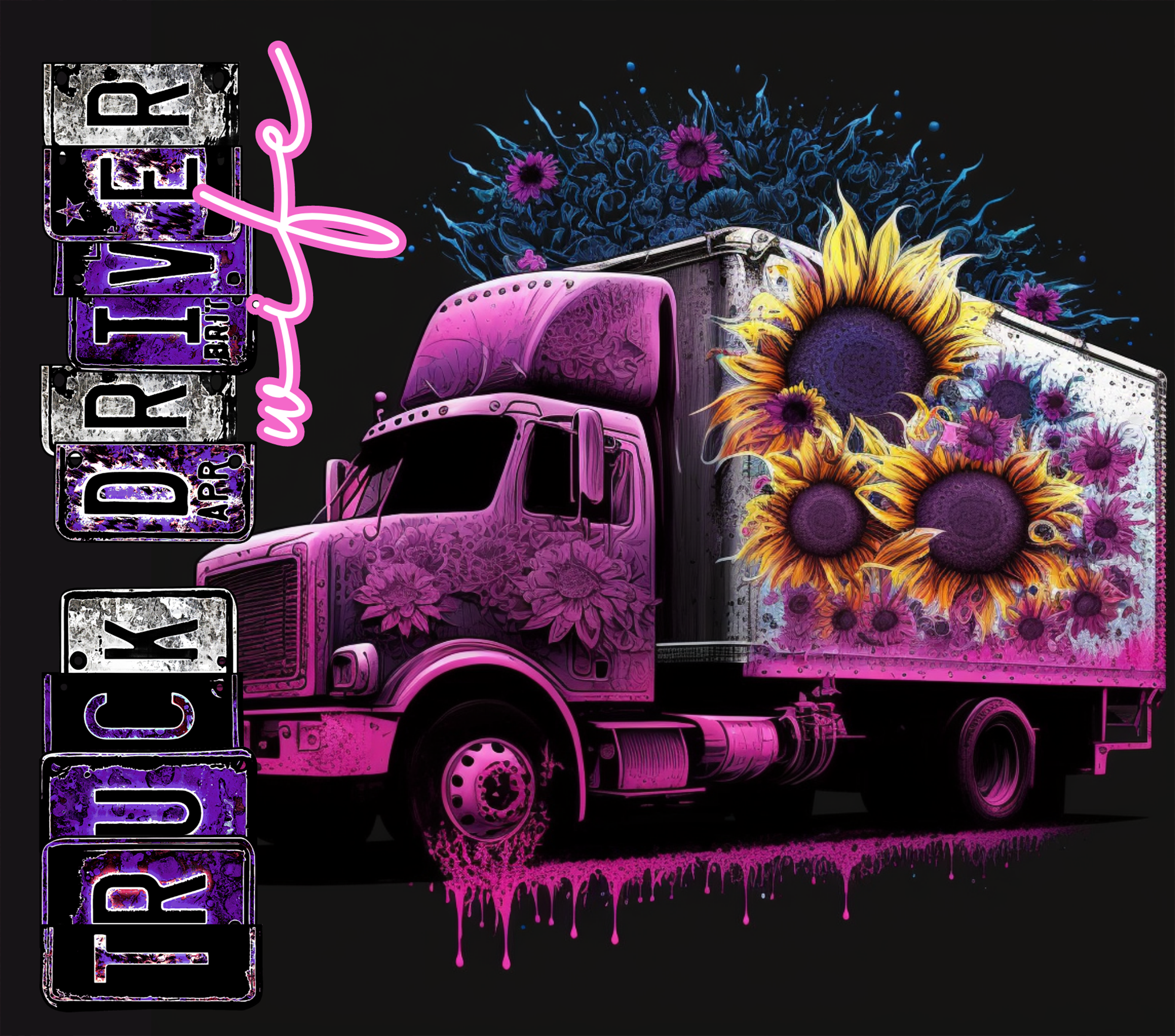 Truck Driver Wife - 20 Oz Sublimation Transfer – Southern Gem Creations