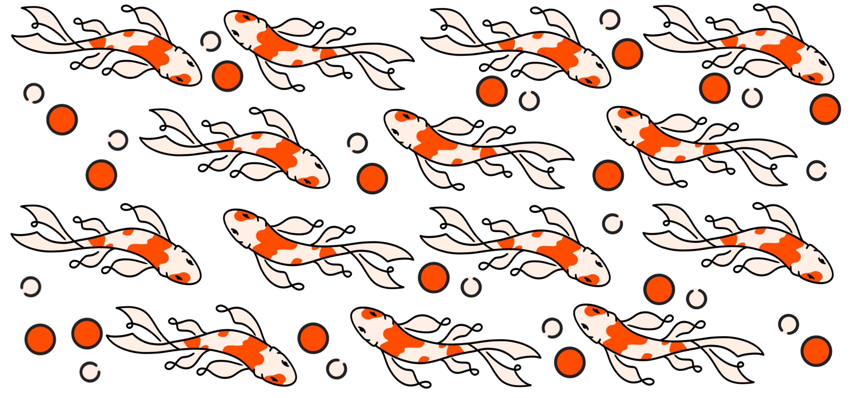 Koi Fish Print - 16 oz Libby Vinyl Wrap – Southern Gem Creations