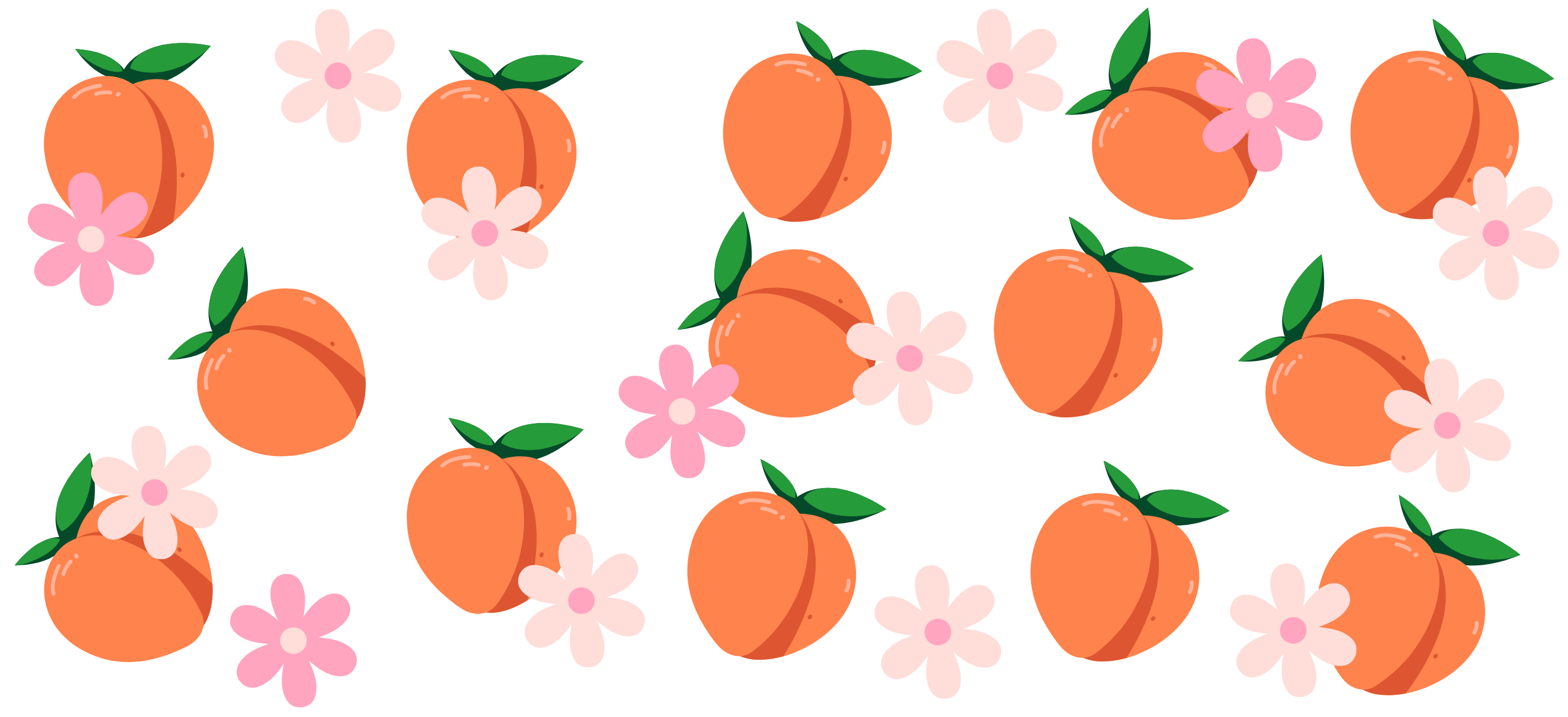 Floral Peach - 16 oz Libby Vinyl Wrap – Southern Gem Creations