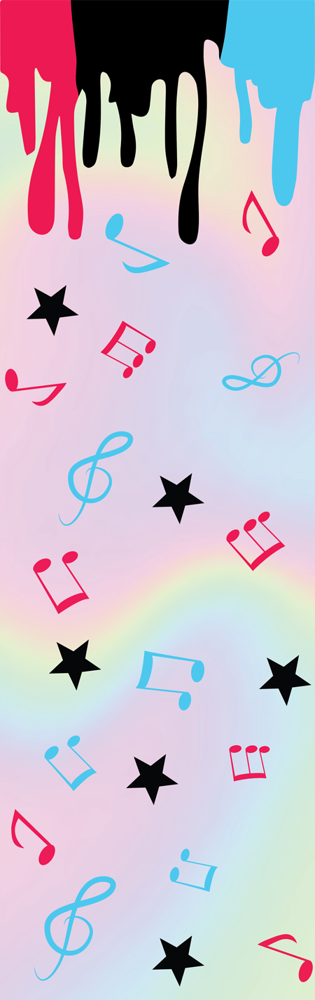 Music Note Drips - Permanent Vinyl Pen Wrap – Southern Gem Creations