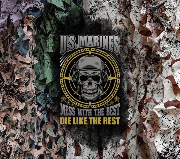 U.S. Marines - 20 Oz Sublimation Transfer – Southern Gem Creations